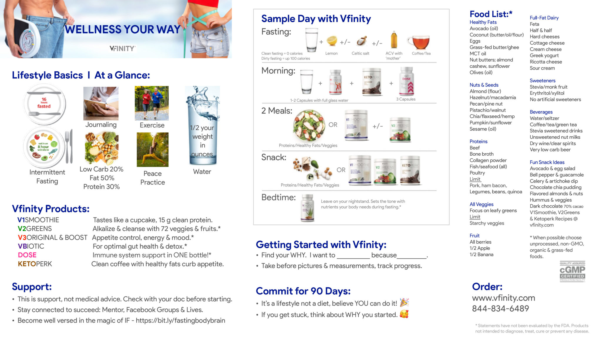 Wellness Cheat Sheet - Vfinity